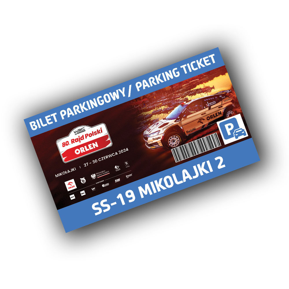 SS-19 Mikołajki 2 (Wolf Power Stage) parking ticket (Sunday) 80th ...